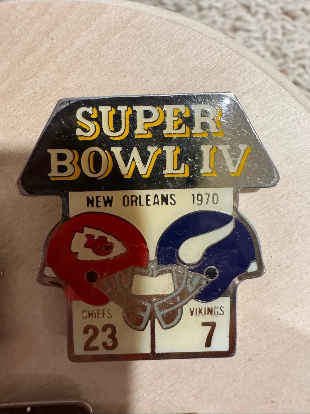 Other | Vintage 197 Super Bowl Iv Pin | Poshmark